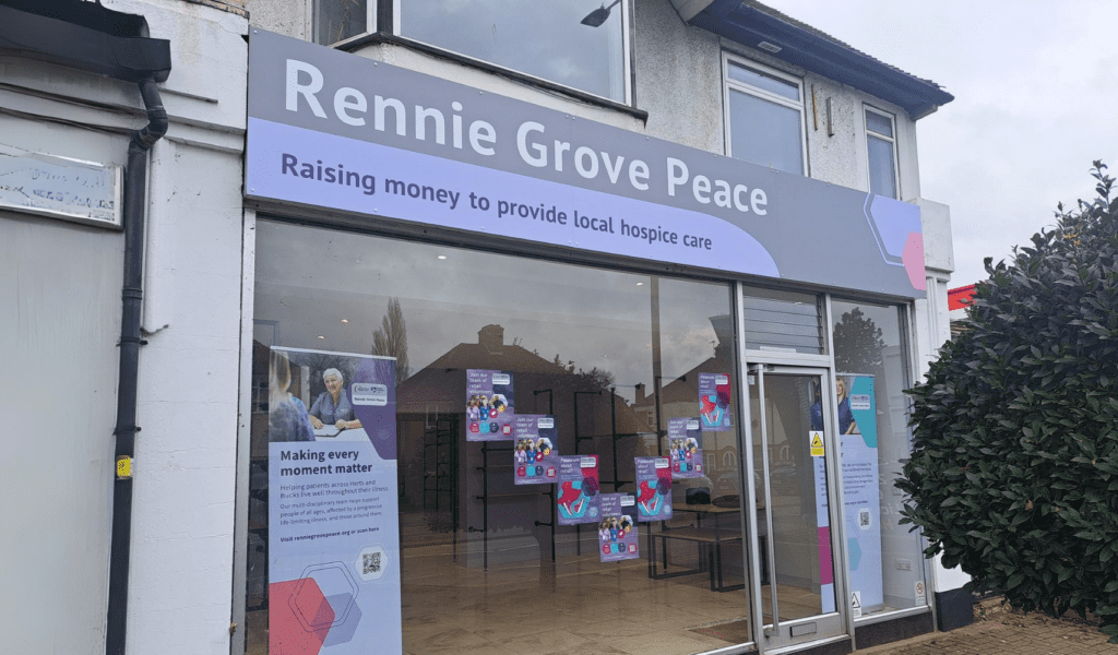 New shop opens in Moneyhill Parade - Rennie Grove Peace Hospice Care