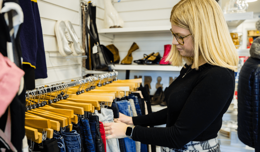 Local charity shop volunteering - Rennie Grove Peace Hospice Care